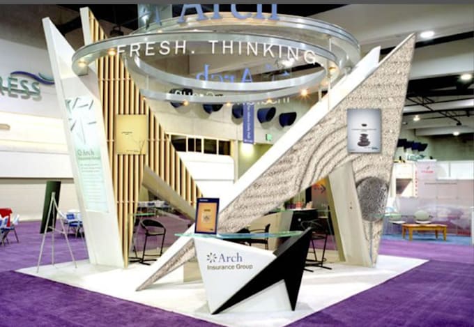 Be creating show booths,kiosk,3d stand,and the virtual booths by Boothagency | Fiverr
