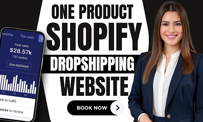 Build a one product shopify dropshipping store, ecommerce automated website by Ahmed_jamil_1 ...