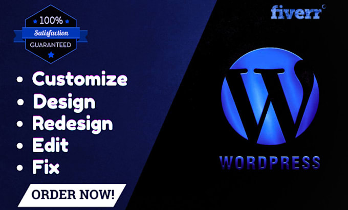 Update, debug, revamp or create wordpress website design by ...