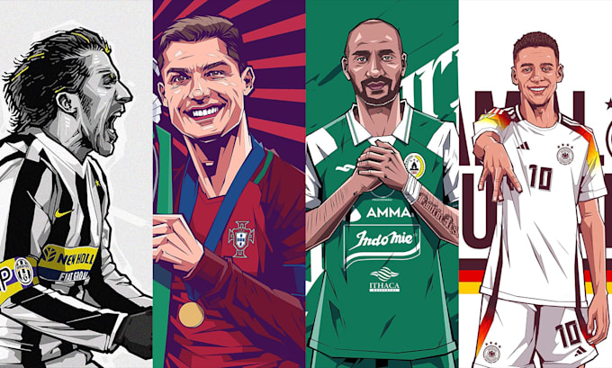 Draw amazing sport illustration for football or other sports by ...