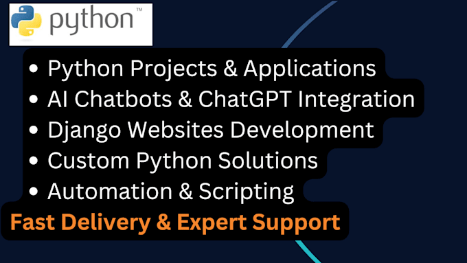 Your expert python developer for custom programs and api by Elit ...