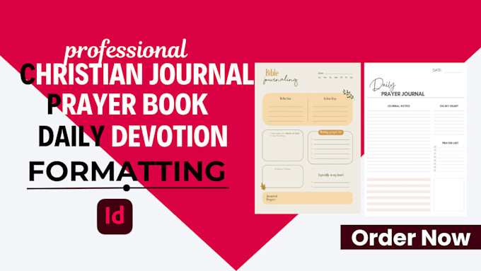 Design, format christian journal, daily devotion, prayer book ...