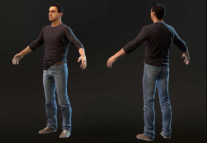 Mold dayz game character,3d character,bake texture,cloth,3d armor,clean ...