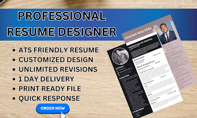 Design ats friendly, modern resume, cv maker for you by Urwa77 | Fiverr