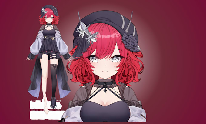 Create custom live 2d, vtuber anime model for streaming facerig by Don ...