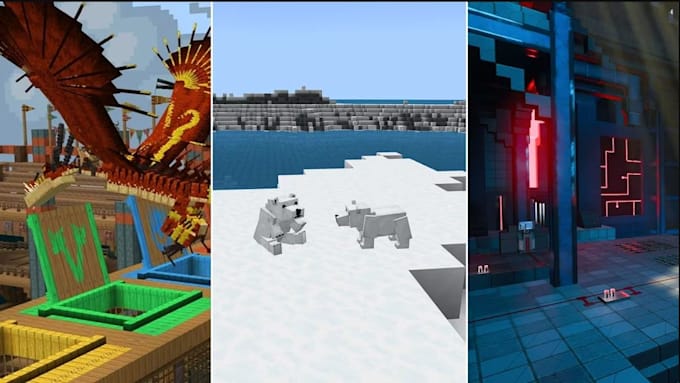 Build minecraft hub and lobby, custom terrain, minecraft maps with ...