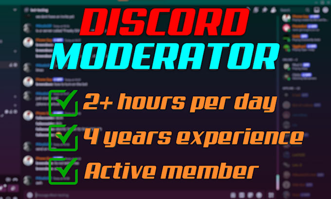 Moderate your discord server by Mikadogr | Fiverr