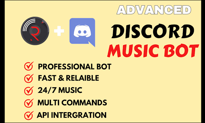 Create professional discord music bot by Maestro_techdev | Fiverr