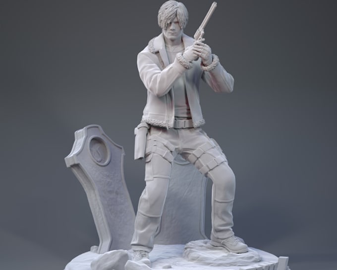 Sculpt 2d to 3d stylized model,asset,dnd miniature,cnc,statue,headbust ...