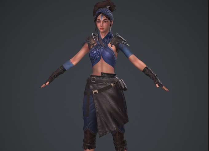 Build Stylized 3d Model Game Character Animate 3d Rig3d For Ue5 Nsfw Texture By Fanuwamiri