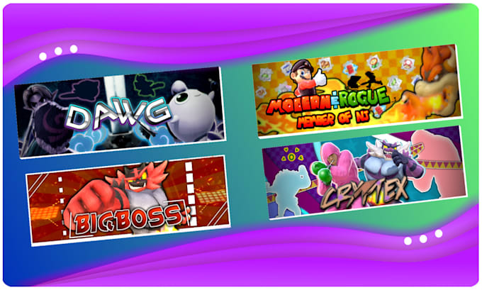 Create custom gaming headers for your twitter and youtube by Dawgsen ...