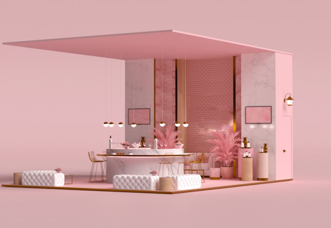 3d design trade show booth,kiosk, booth design, 3d ehibiton design ...