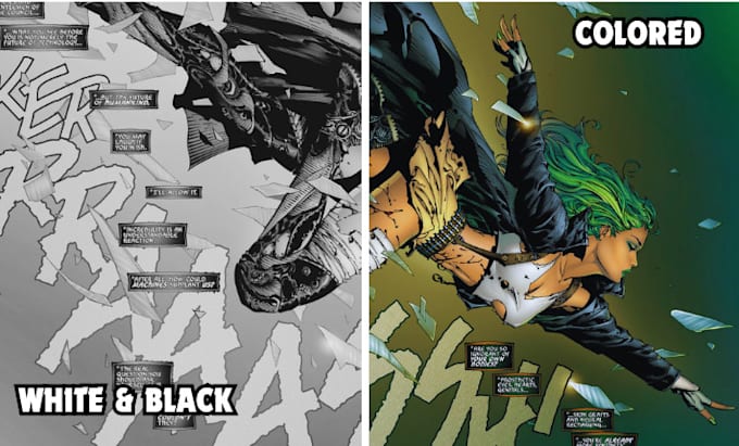 Draw precise vintage anime manga comic book illustration to render your ...