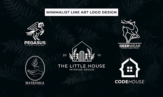 Do modern minimalist business logo design by Ahmad_umair1 | Fiverr