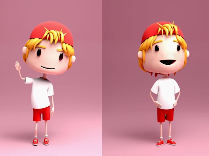 Create stylized 3d character, 3d game character, roblox character ...