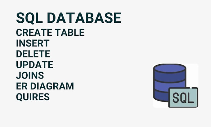 Sql queries, sql database project, er diagram by Insharana | Fiverr Sql queries, sql database project, er diagram by Insharana | Fiverr
