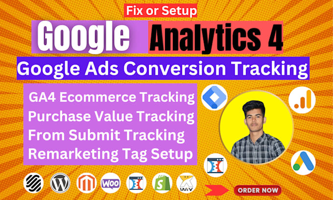 Setup google analytics 4, ecommerce tracking, ads conversion tracking with gtm by Analyst_pias ...