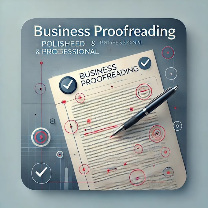 Provide professional proofreading for your business documents by ...