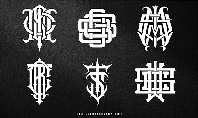 Design a custom hand drawn initial letter monogram logo by ...