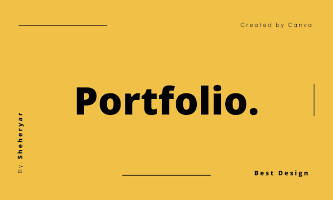 Create a canvas portfolio, canva portfolio design, and canva portfolio ...