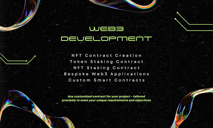 Develop custom smart contracts and custom dapps by Cyborgbuilder8 | Fiverr