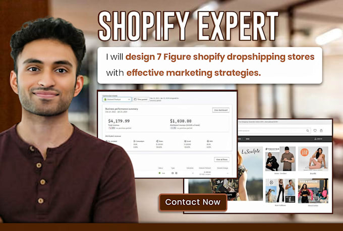 Create shopify store website design redesign, shopify dropshipping store design by Parkertitus18 ...