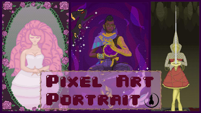 Create pixel art portraits of your favorite characters or ocs by ...