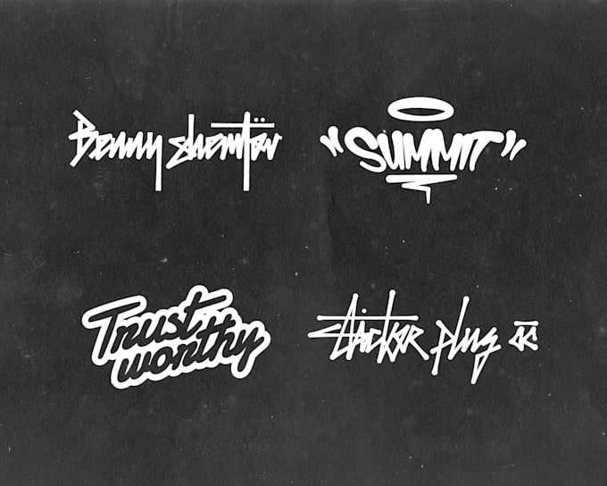 Custom handwritten logo design inspired by stussy style and patta by ...