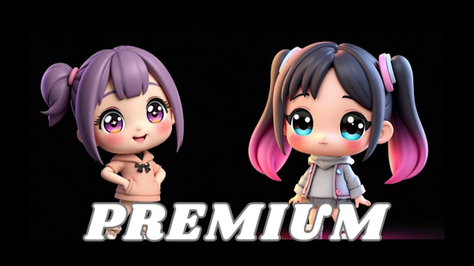 3d chibi character 3d modeling and printing by Ekoarif_01 | Fiverr