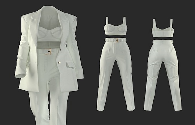 3d clothing, cloth design for second life characters, sansar and sims ...