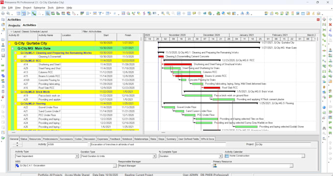 Prepare construction project plan, schedule in primavera p6 by ...