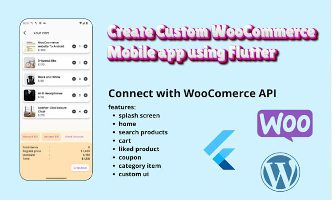 Create custom woocommerce mobile app using flutter by Arul81 | Fiverr Create custom woocommerce mobile app using flutter by Arul81 | Fiverr