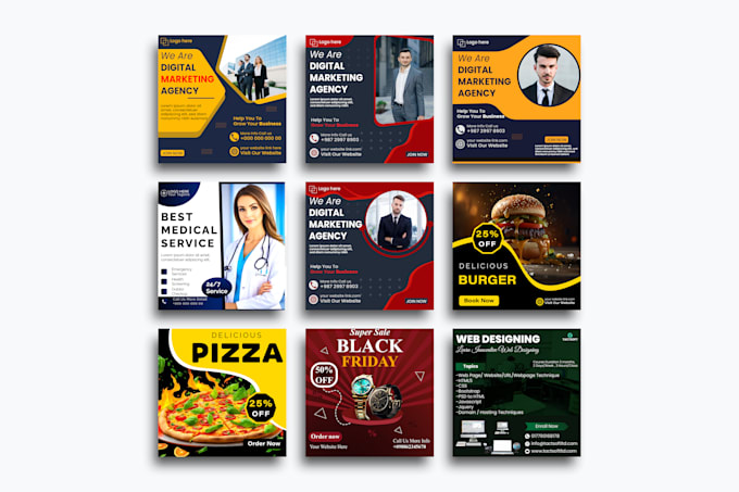 Design professional social media posts, for your brand by Sumaya46 | Fiverr