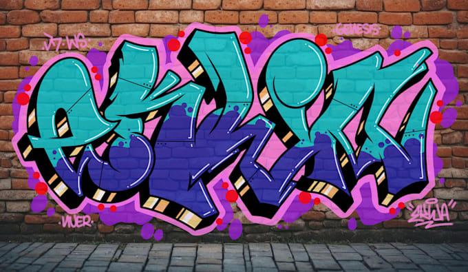 Create a custom graffiti design in authentic street style by ...