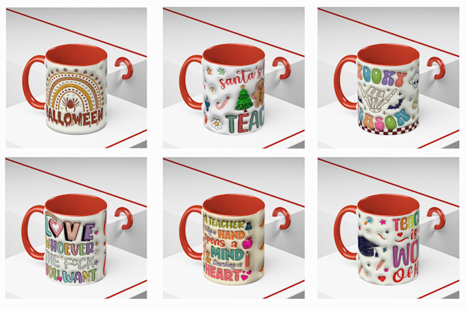 Create custom coffee mug or cup designs by Nahanatali | Fiverr