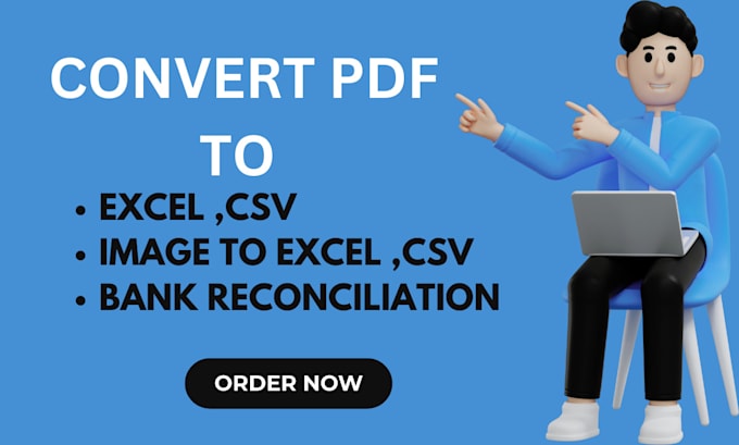 Convert bank statement from pdf to excel, google sheet, csv by Haseb ...