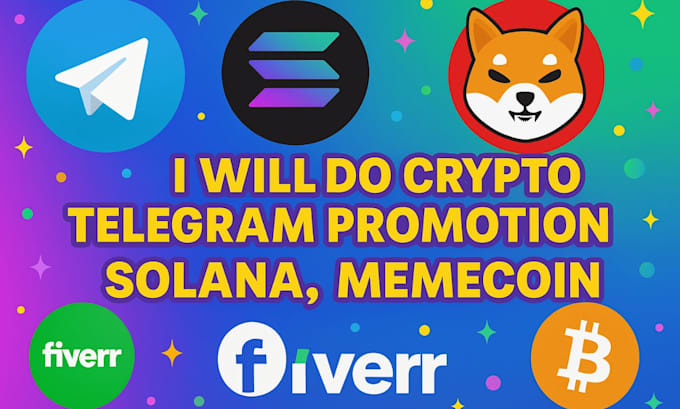 Do crypto telegram promotion, solana, memecoin by Amazingisaac | Fiverr
