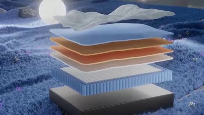 3d mattress animation 3d axonometric mattress 3d mattress design by ...