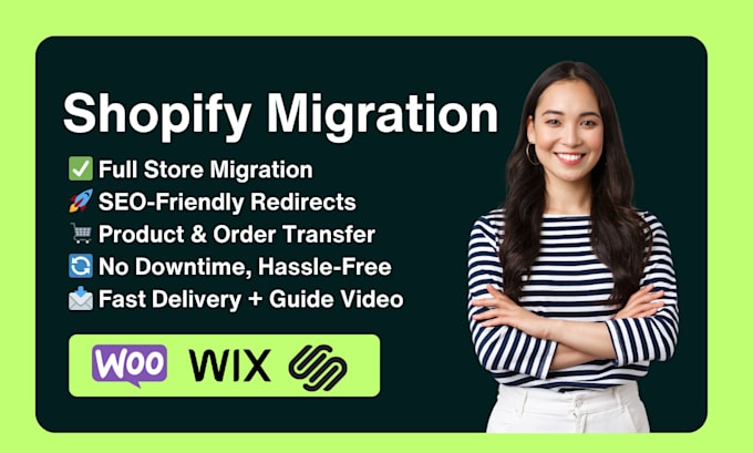 Do complete shopify website migration from wix, squarespace,woocommerce by Krishanu_dhali | Fiverr