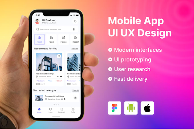 Design your mobile application screen flow by Ferdous_mondol | Fiverr