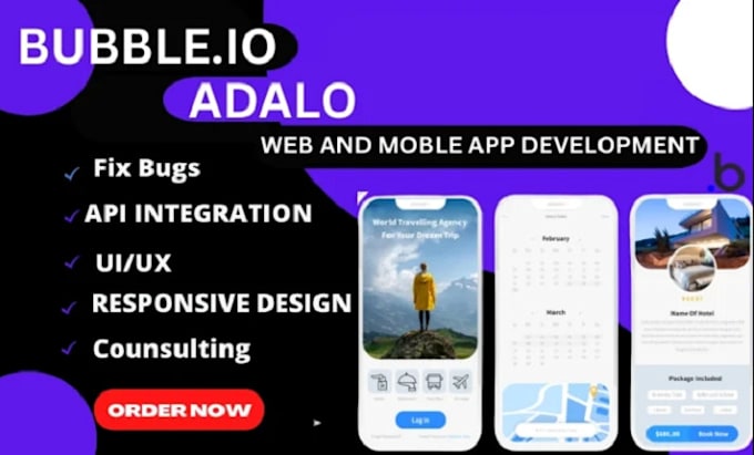 Build no code bubble web app, bubble io app, bubble saas, ai ...