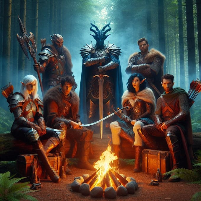 Make dnd character art and dnd character art by Peloopsep | Fiverr