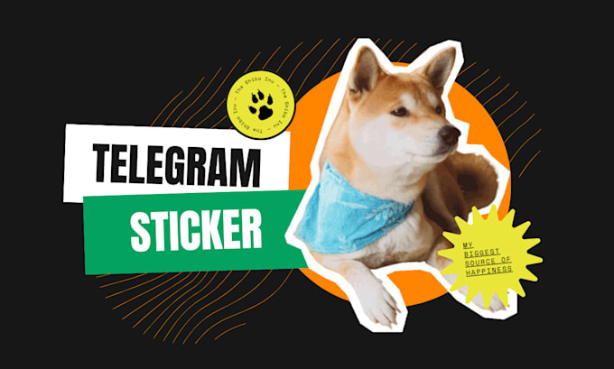 Design an animated telegram sticker for you by Jossybestd | Fiverr