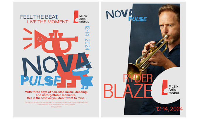 Design poster for music, concerts, events by Astrobond | Fiverr