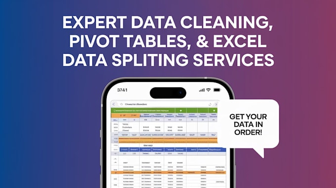 Data clean, pivot table, split excel data by Trishanku_aga | Fiverr