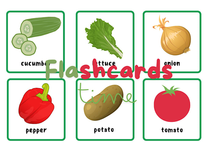 Design flashcards and activities page for kids by Sihamit | Fiverr