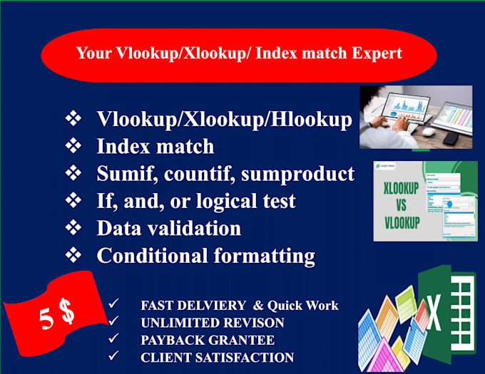 Create And Fix Your Excel Vlookup Xlookup Index Match Formula By