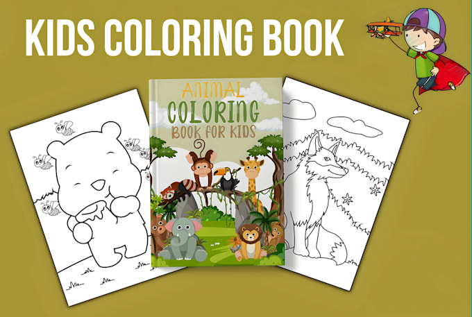 Draw unique coloring book pages for kids and adults with custom, fun ...