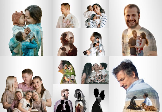 Do an amazing couple and family double exposure effect in photoshop by ...