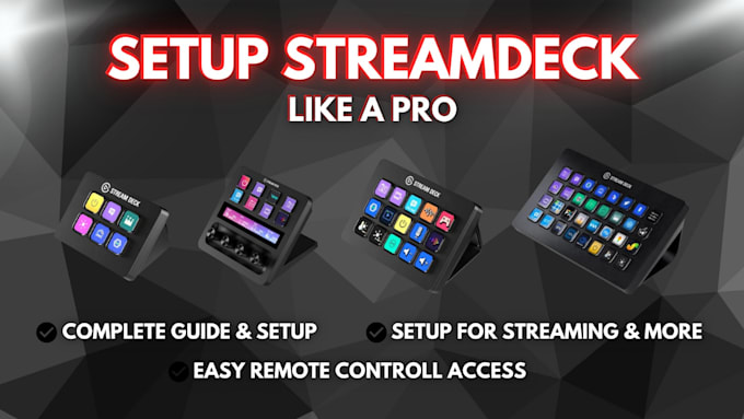 Setup any stream deck and loupedeck by Lezentix | Fiverr